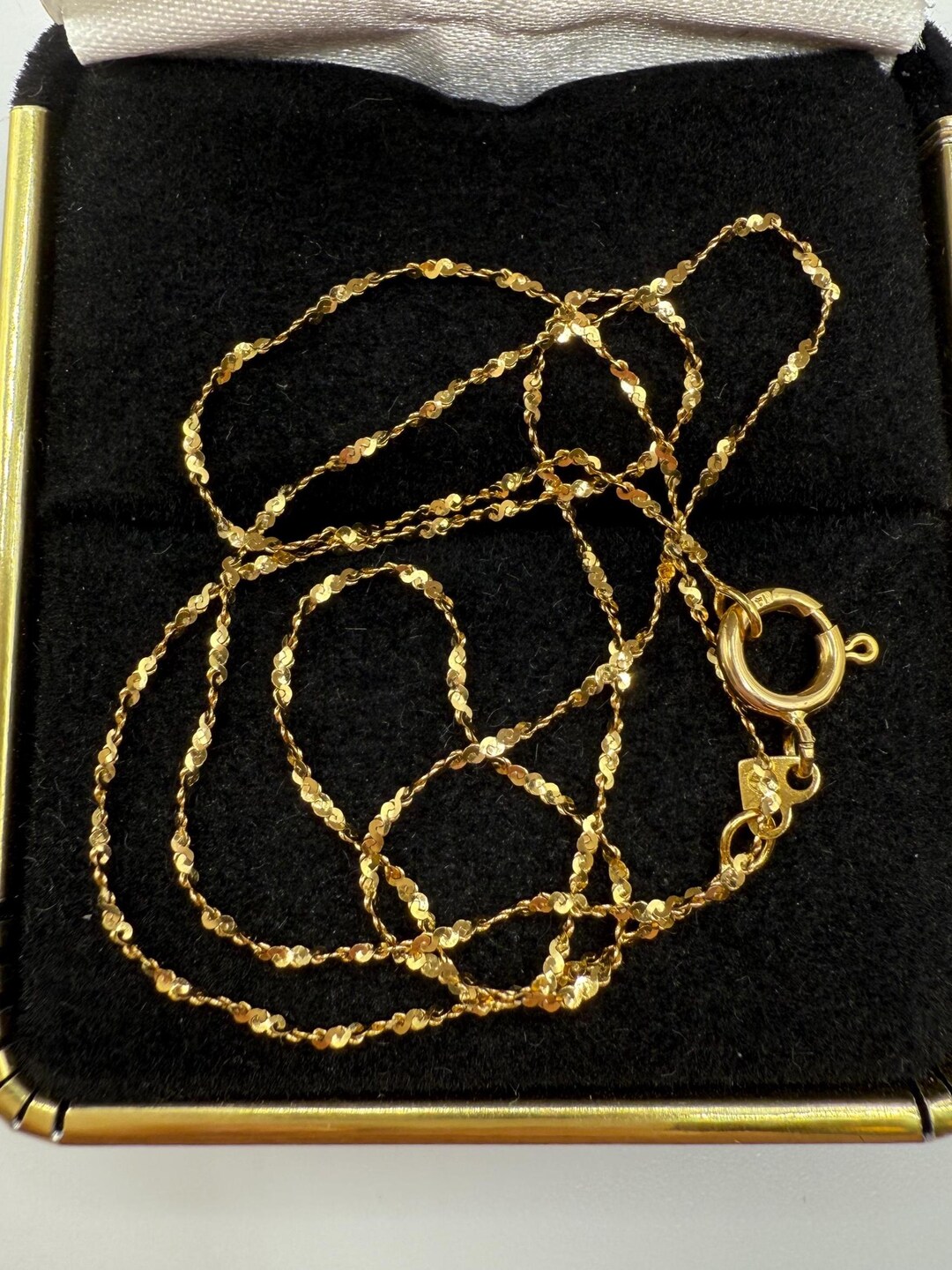 Twisted Serpentine Necklace 14k Gold - Etsy
