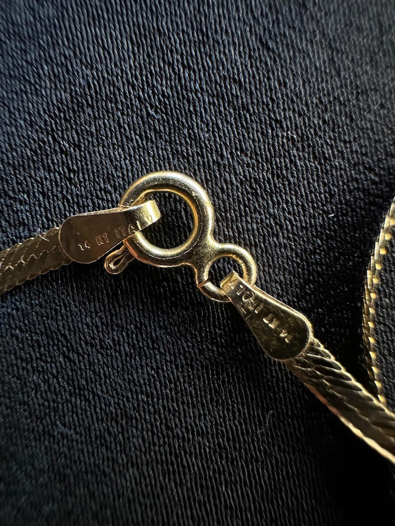 Herringbone Chain Bracelet 14k Gold - Etsy