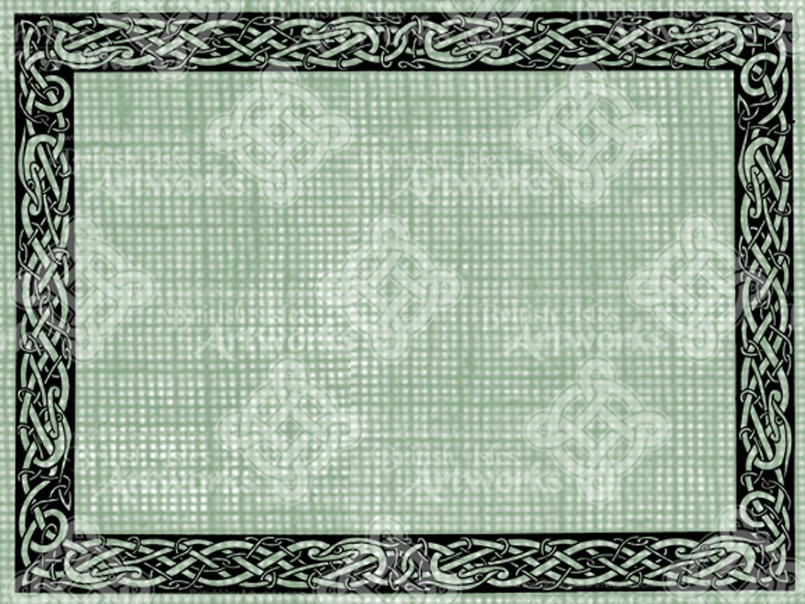 Digital Download, Celtic Knot Page Border Design, Irish Ireland, St ...