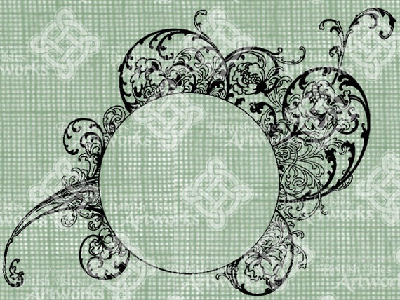 Swirl Text Box Border