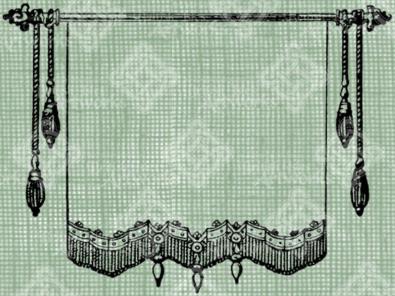 Digital Download Hanging Banner Border Frame with tassels and | Etsy