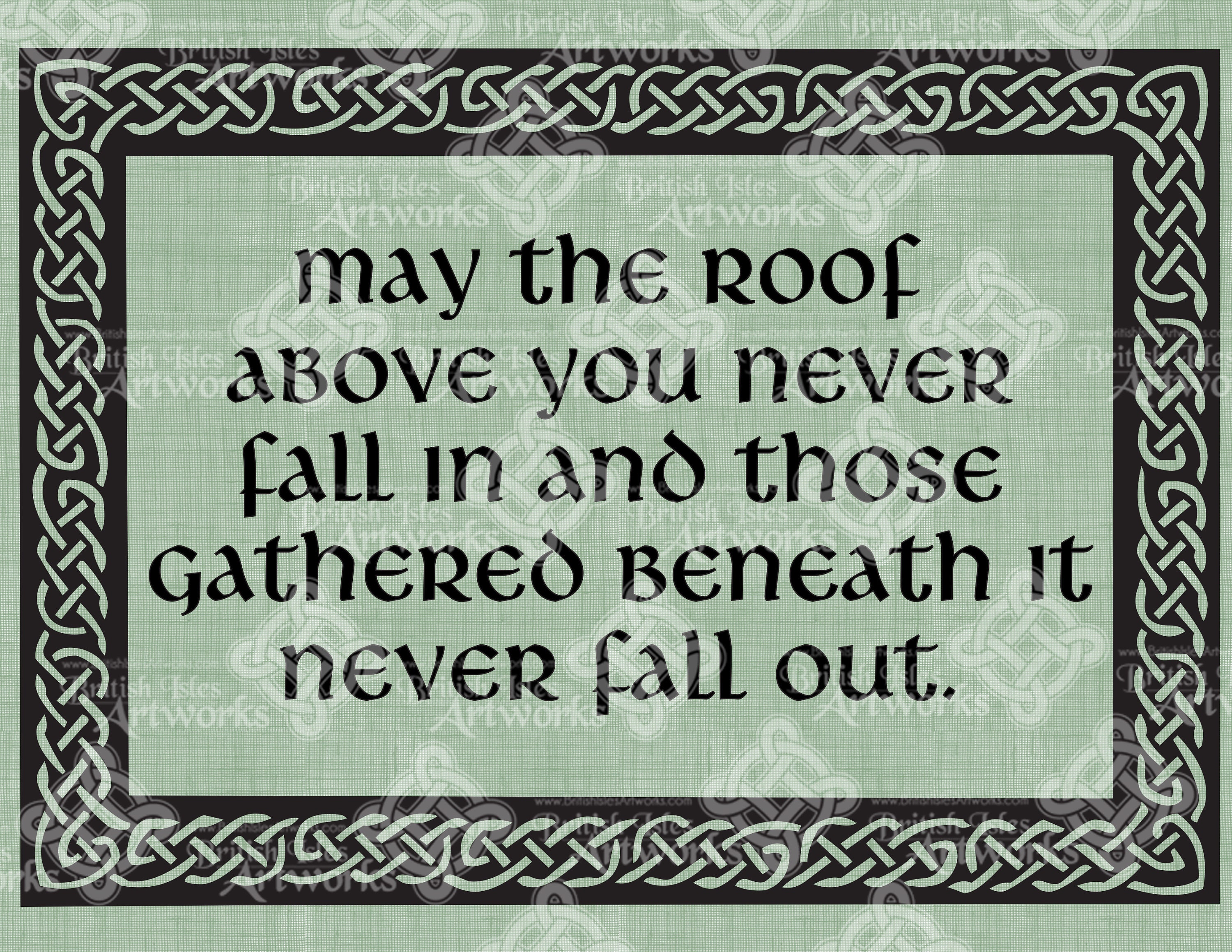 Digital Download Irish Sayings Typography Script Font Vintage ...