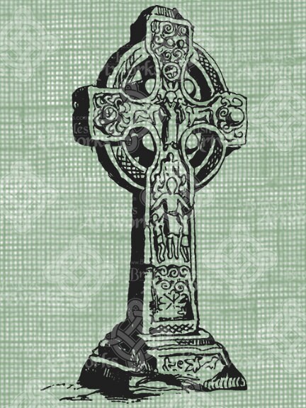 Digital Download Antique Illustration Celtic Cross, Digi Stamp, Digis ...