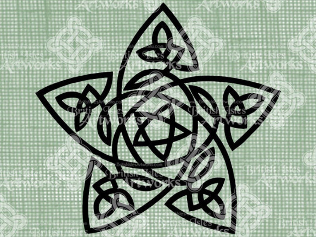 Digital Download Celtic Knot Star Solid Digi Stamp, Digital Stamp ...
