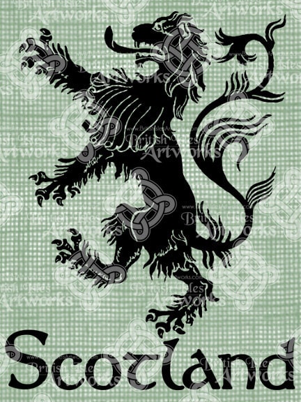 Scottish Lion Rampant Vector