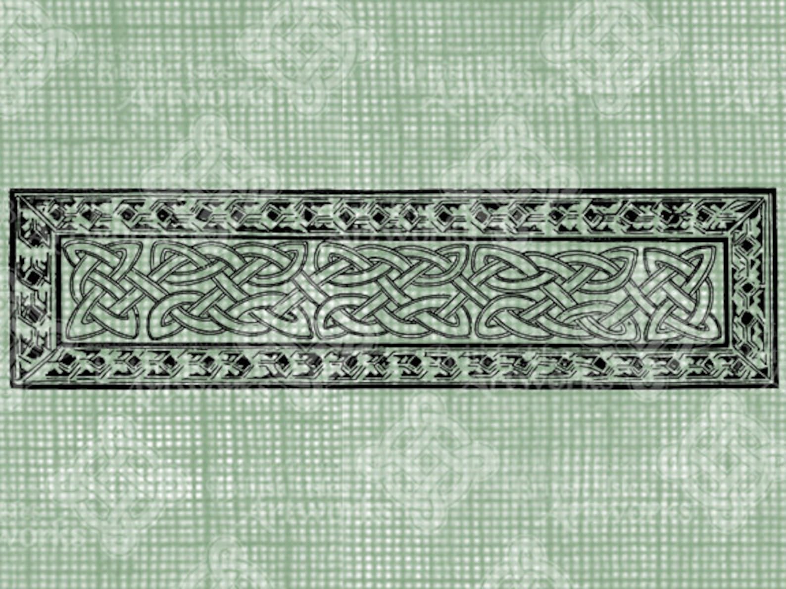 Digital Download Celtic Knot Rectangle Digi Stamp, Digis, Digital Stamp ...