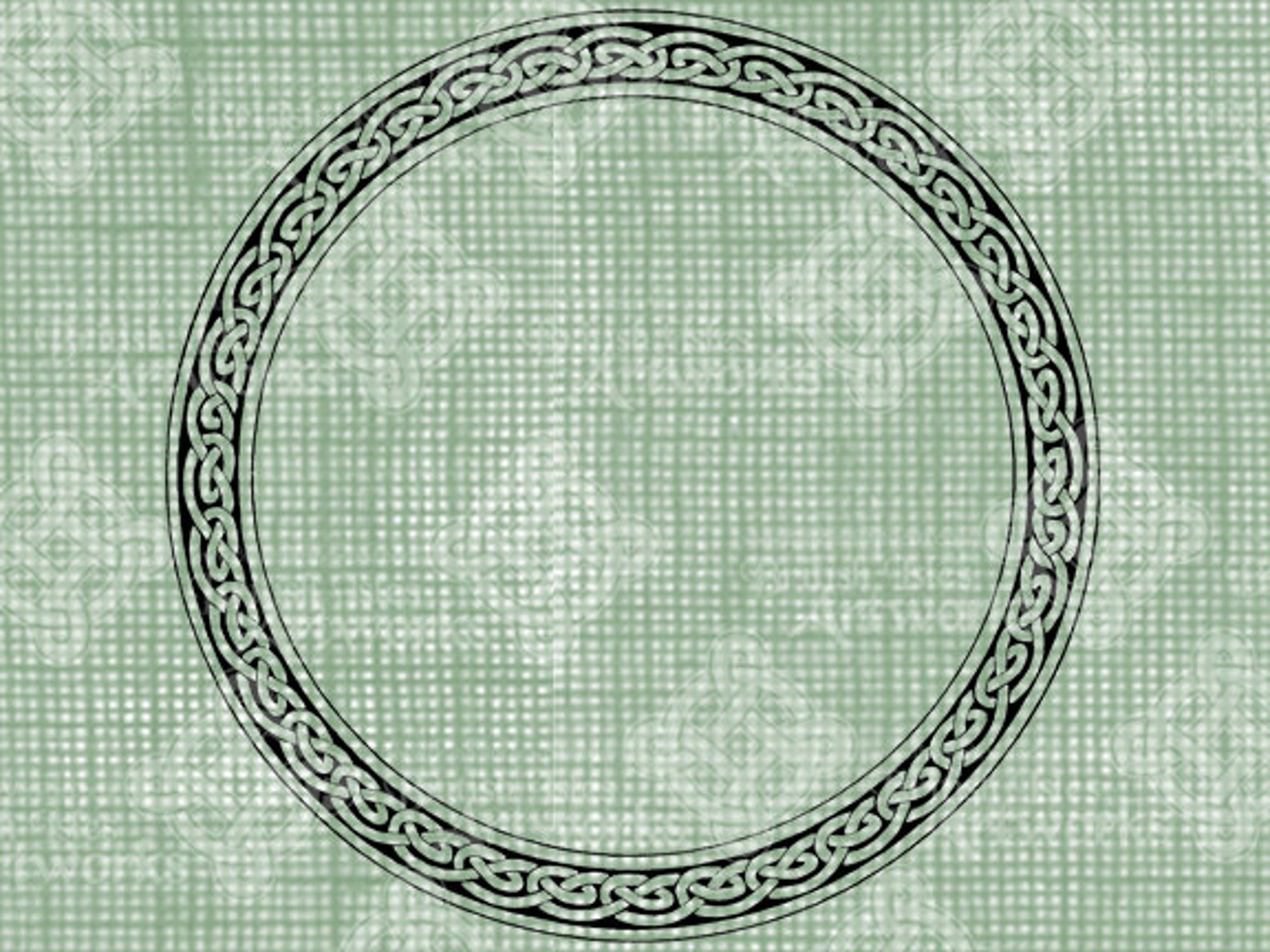 Digital Download Celtic Knot Round Border Frame Digi Stamp, Irish ...