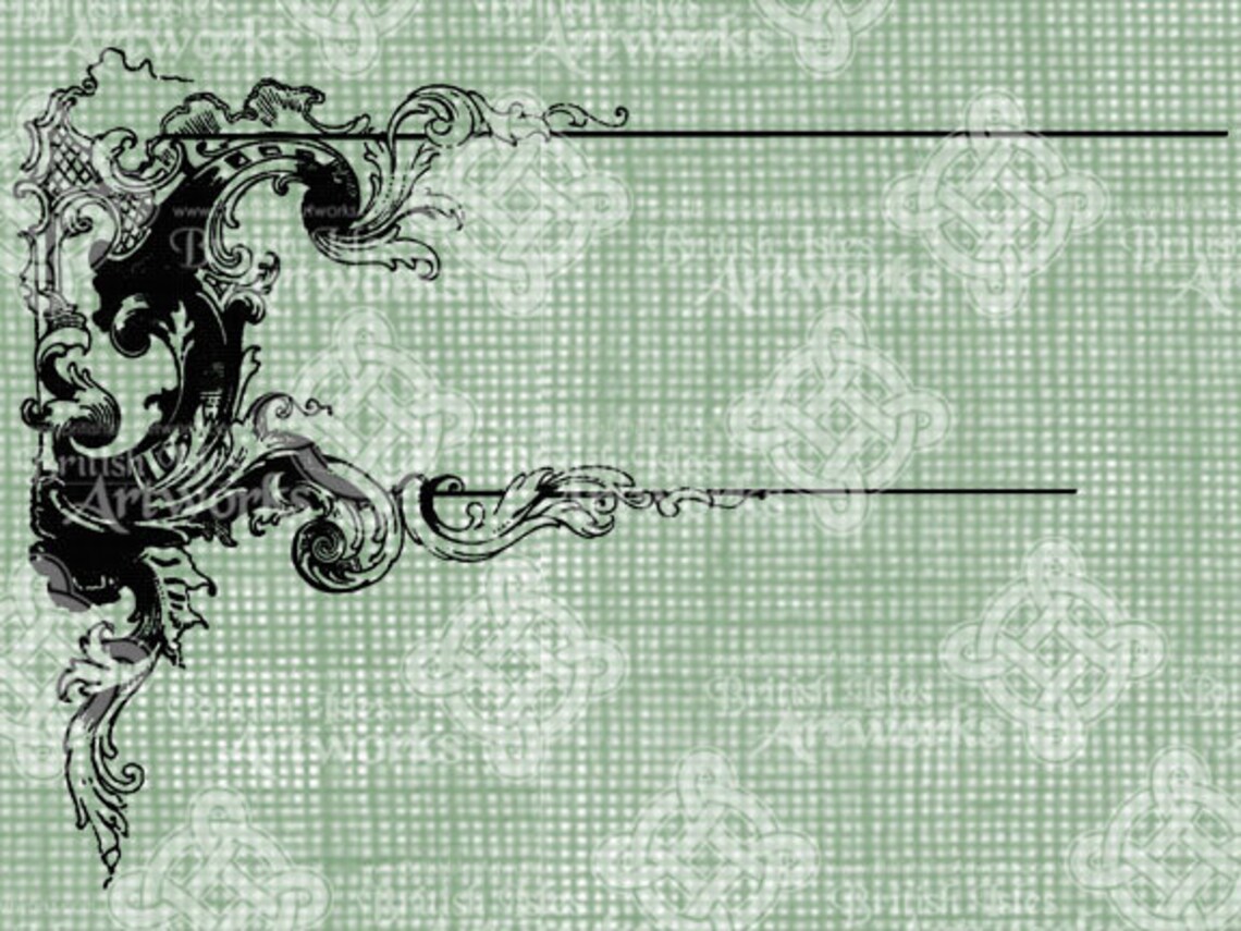 Digital Download Flourish Title Frame Border Ornate Baroque - Etsy