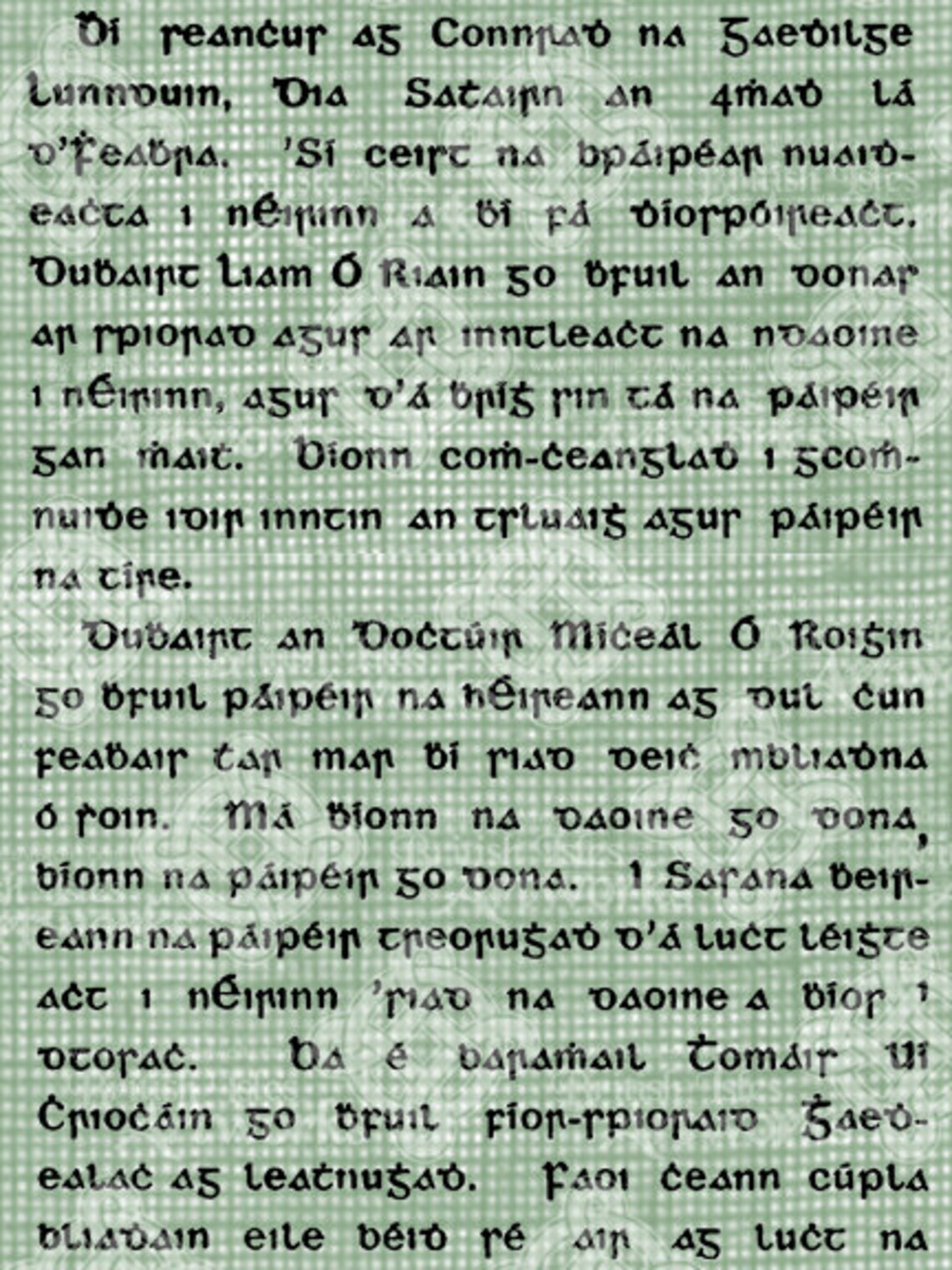 Digital Download Gaelic Text Background, Celtic Calligraphy Digi Stamp ...