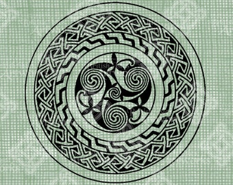 Digital Download Celtic Knot Design Digi Stamp Digis Irish | Etsy