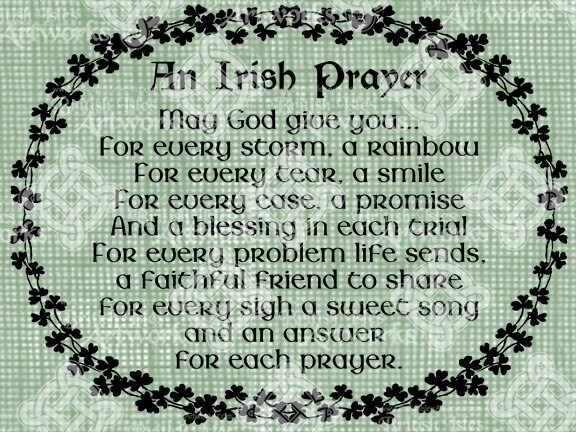 Digital Download Irish Prayer Irish Verse Saying With - Etsy
