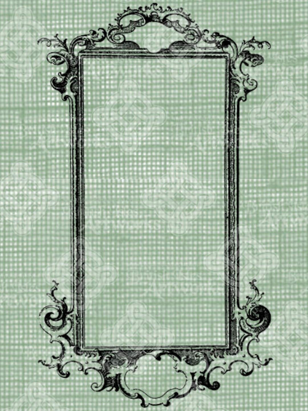 Digital Download Vintage Frame Border, Digi Stamp, Digis, Elegant ...