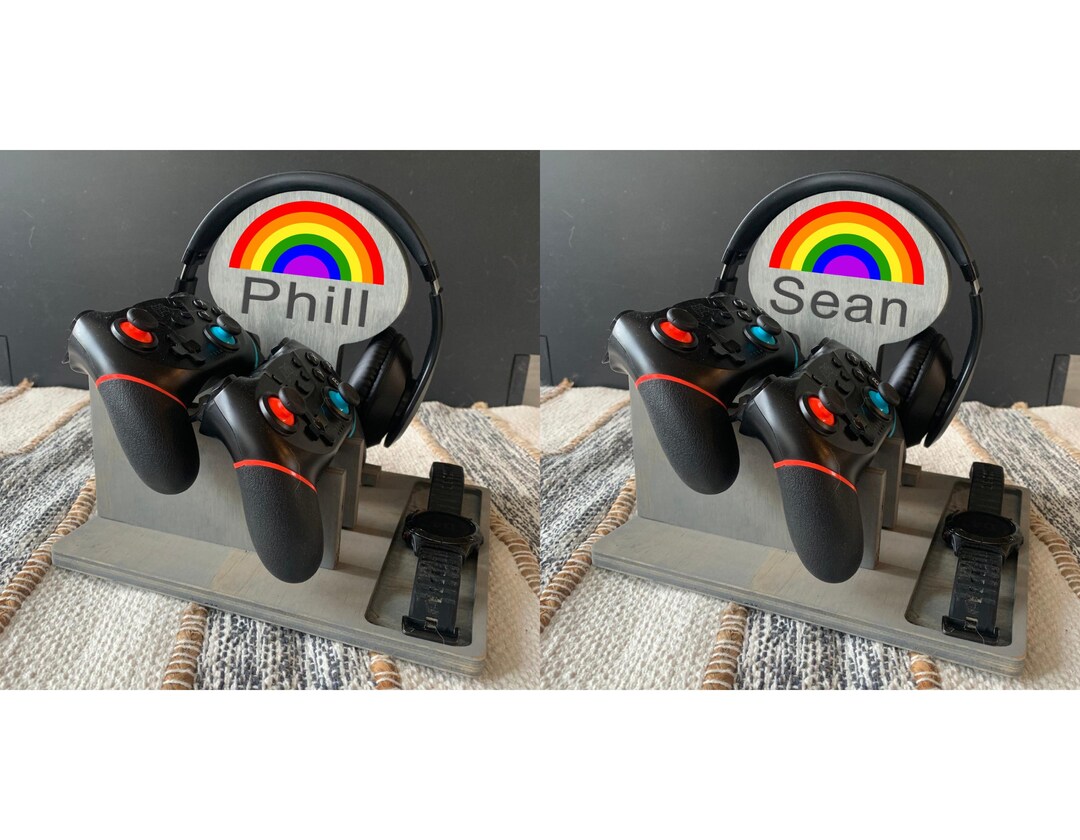 Controller and Headset Stand Bundle, LGBTQ, Gaymer, Lesbian Controller ...