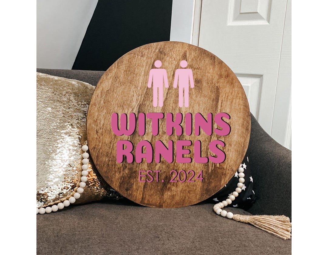 Custom Wood Sign, Farmhouse Sign, Gay Pride House Warming Gift, Gay ...