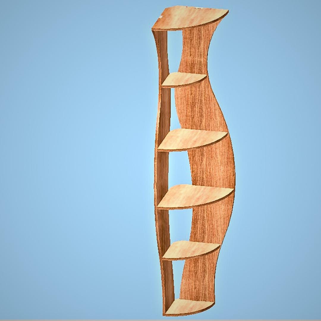 Title Wave. Decorative Corner Shelf for Souvenirs and Collections ...