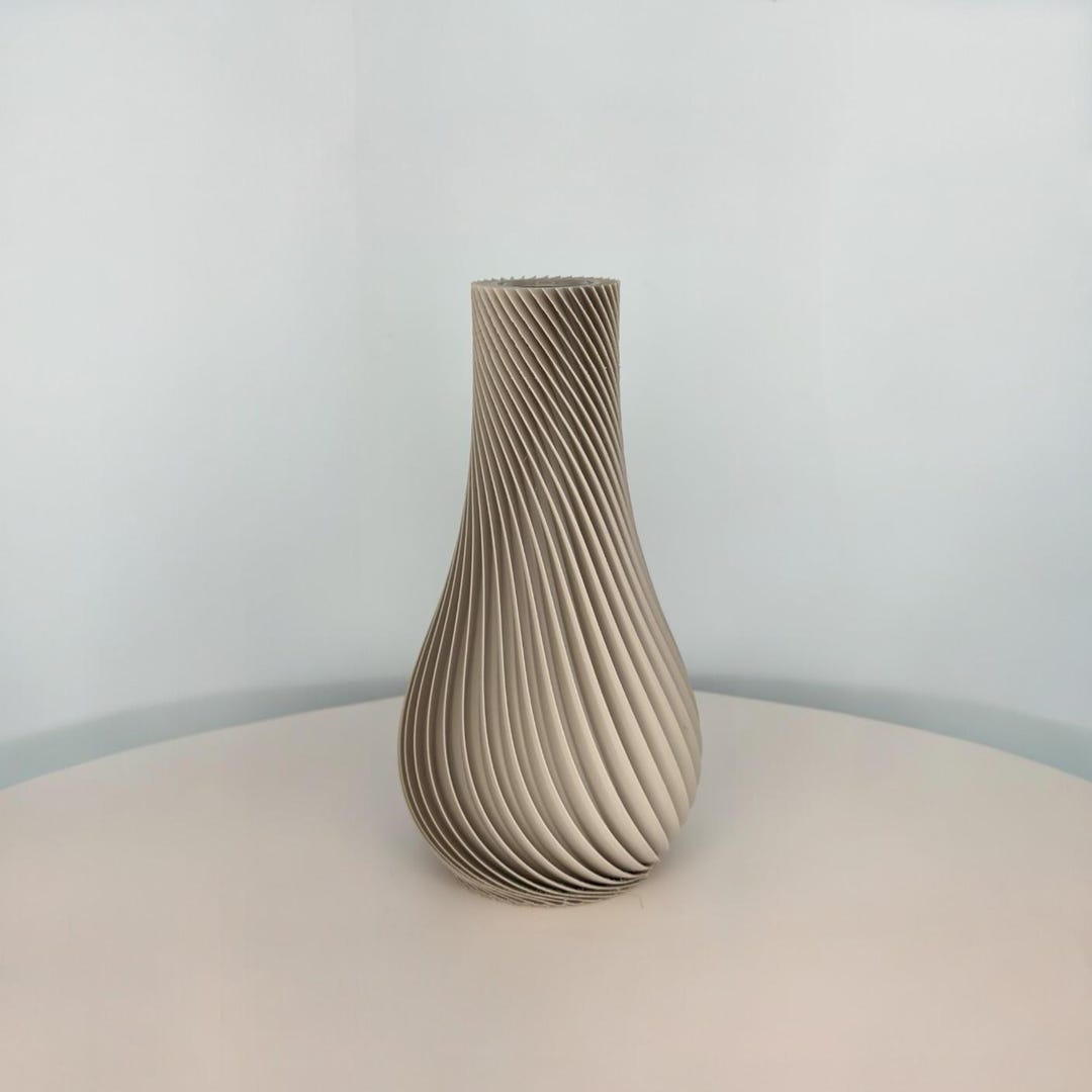 Dune Waterproof Helix Vase Contemporary Centerpiece Floral Vase ...