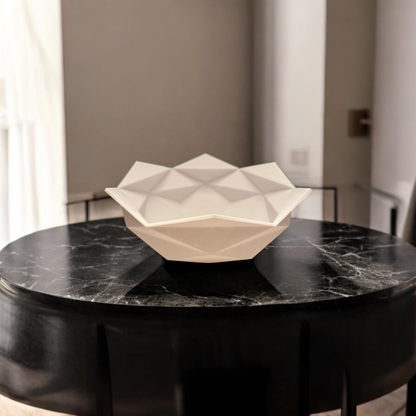 Striking Geometric Bowl Mathematical Centerpiece - Etsy