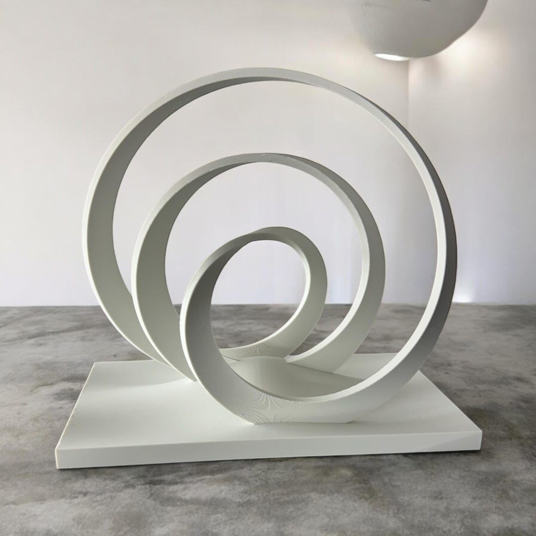 Elegant Mathematical Abstract Mobius Strip Sculpture - Etsy