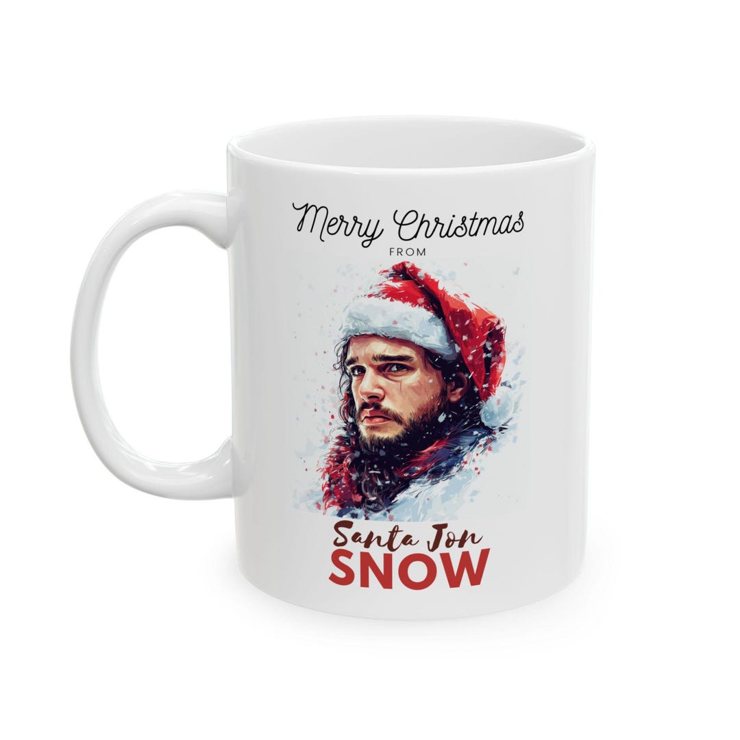 Santa Jon Snow Mug Game of Thrones Inspired Mug Santa Claus Mug ...