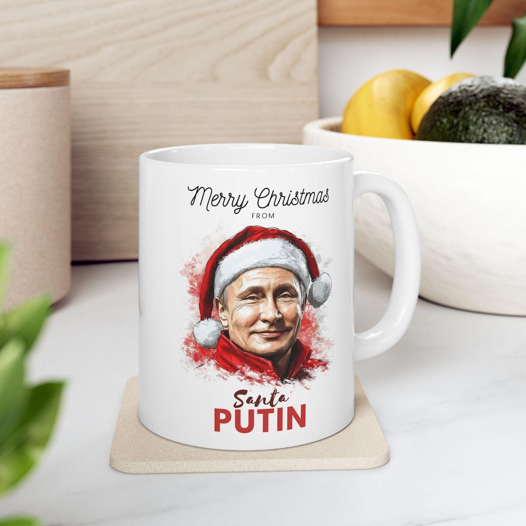 Santa Putin Mug Vladimir Putin Inspired Mug Christmas Theme Mug ...