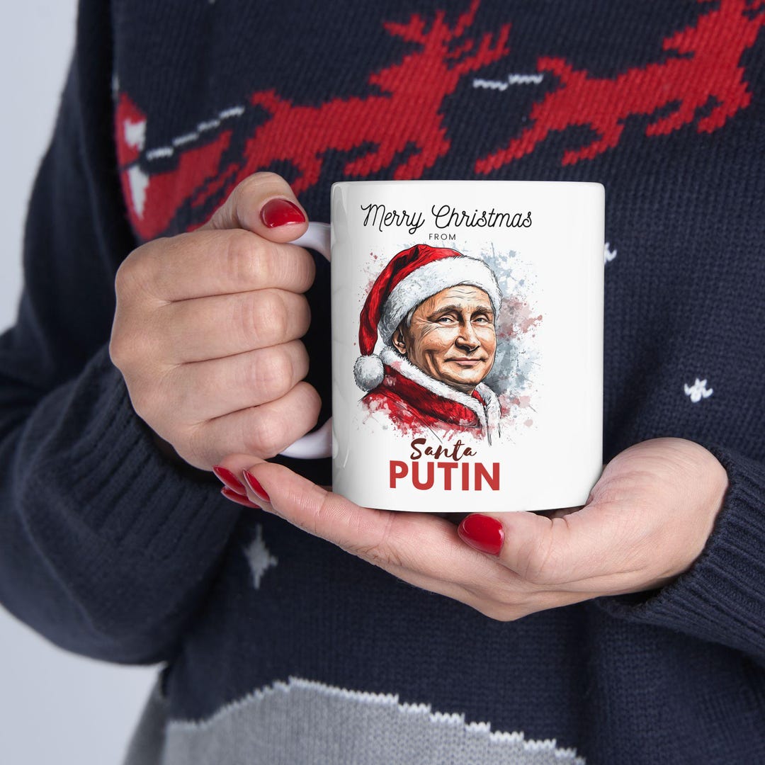 Santa Putin Mug Vladimir Putin Inspired Mug Christmas Mug Christmas ...