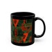 African Art Mug With Ankara Design Black Ceramic Coffee Mug 11 Oz ...