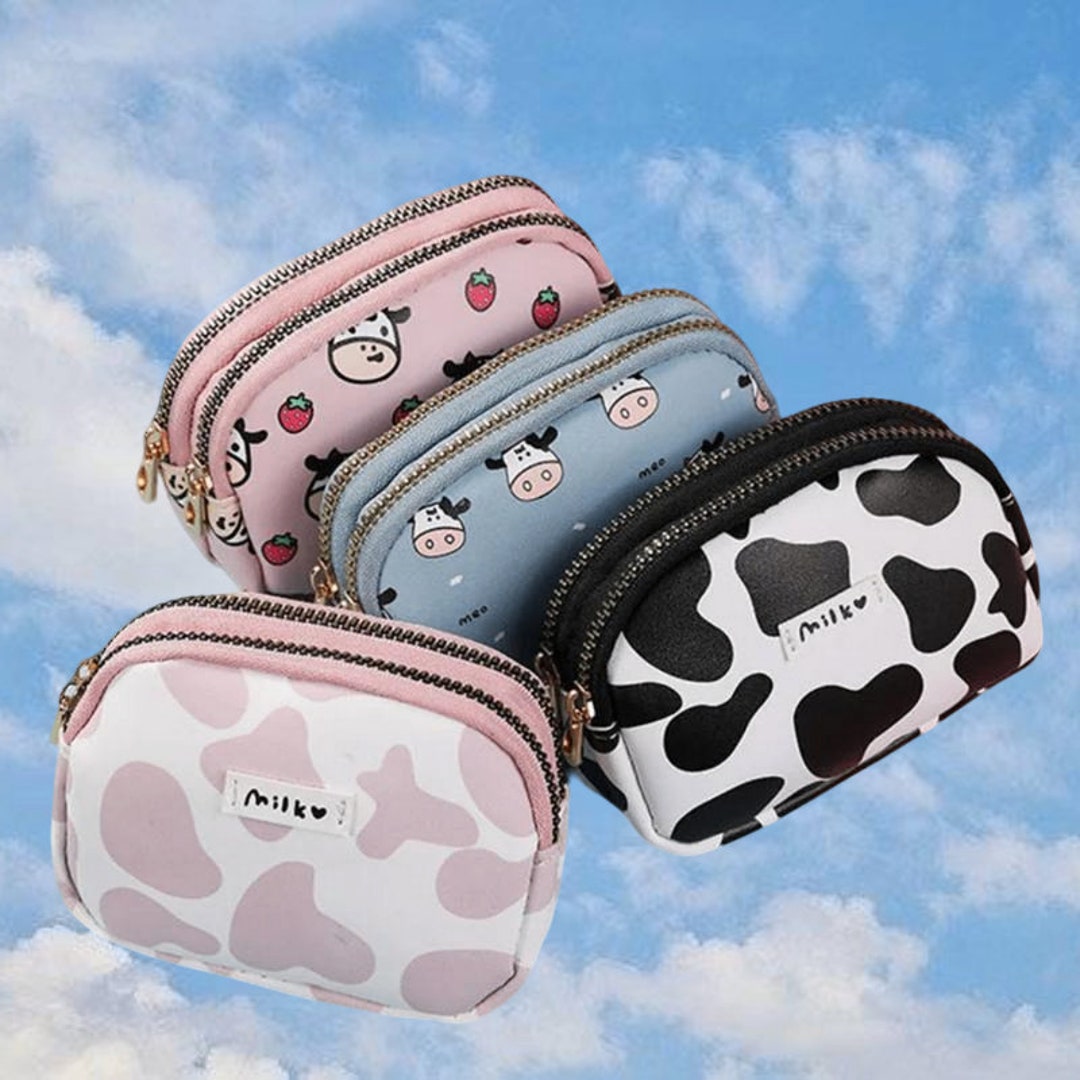 Cow Print Wallet, Cow Print Coin Purse, Small Storage Bag, Cute Wallet ...