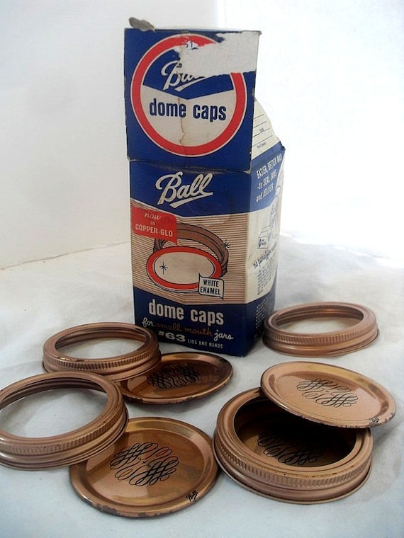 Ball Dome Caps Copper Glo Canning Jar Lids and BandsBox of 10 | Etsy