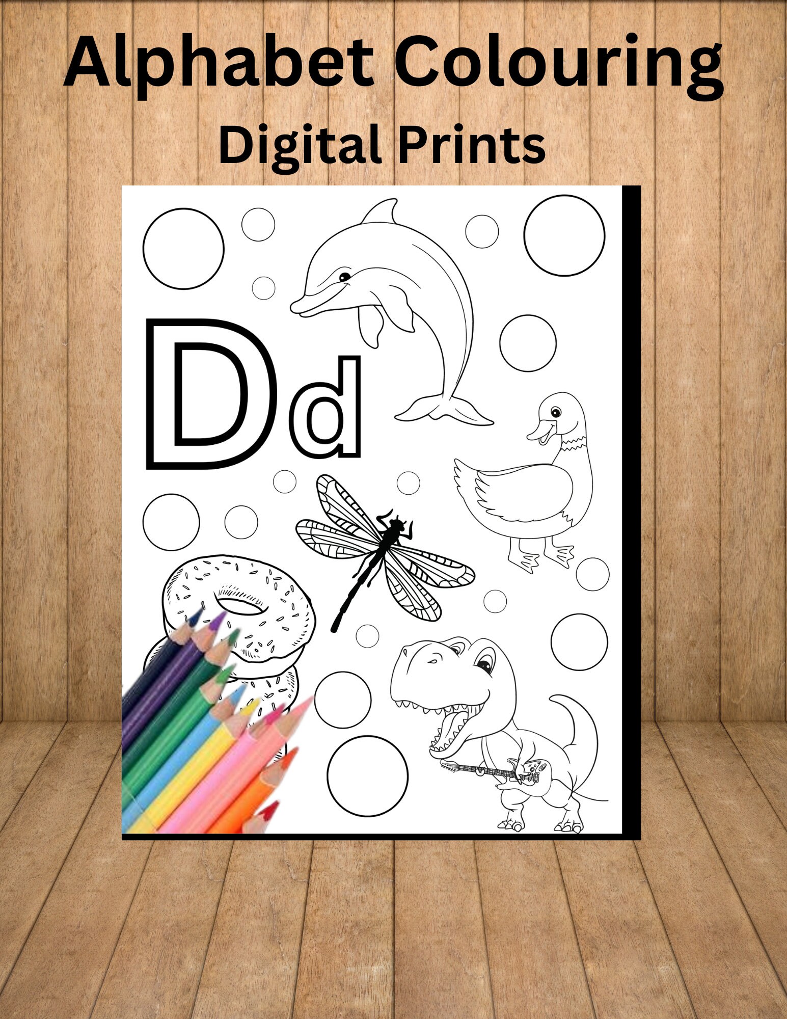 Digital Colouring Pages for Kids, Alphabet, Fun - Etsy
