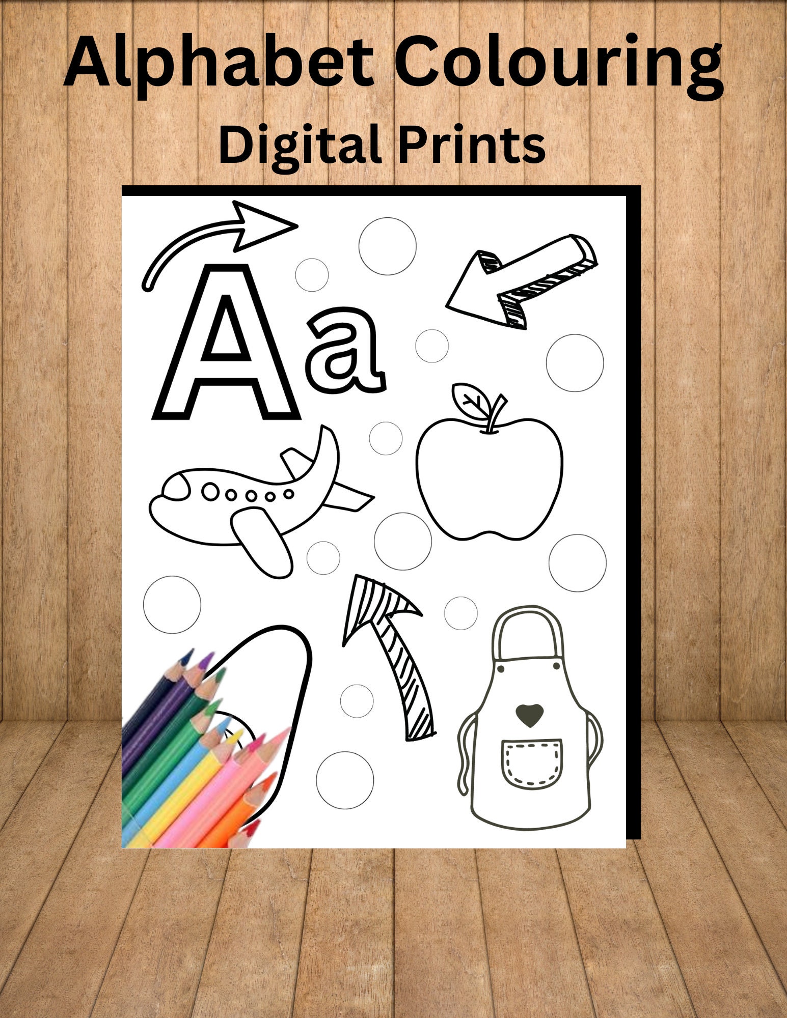 Digital Colouring Pages for Kids, Alphabet, Fun - Etsy