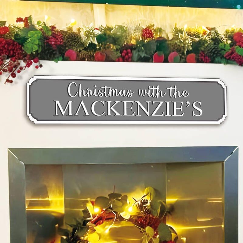 Personalized Christmas Signs - Etsy