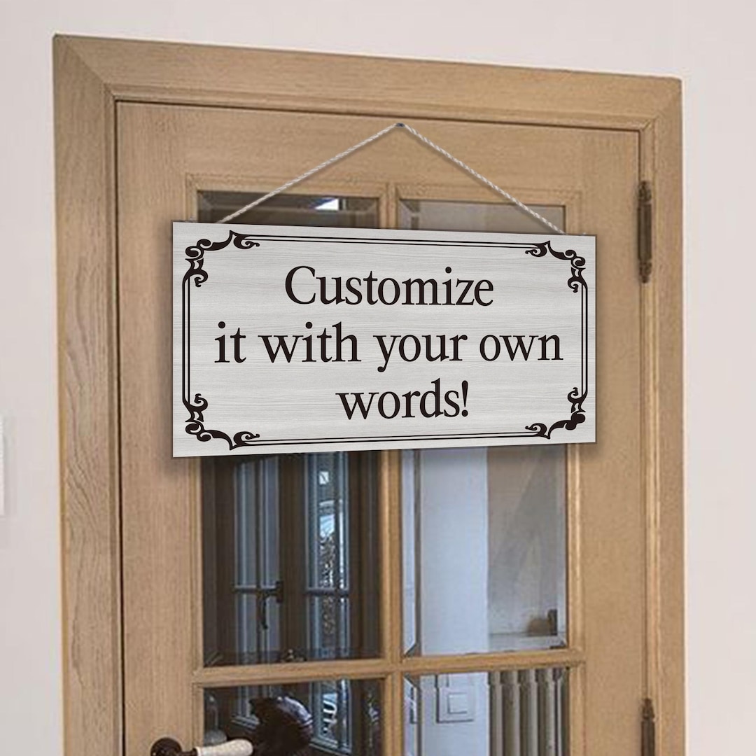 Custom Wooden Sign, Wood Plaque, Personalized Gifts, House Decor ...
