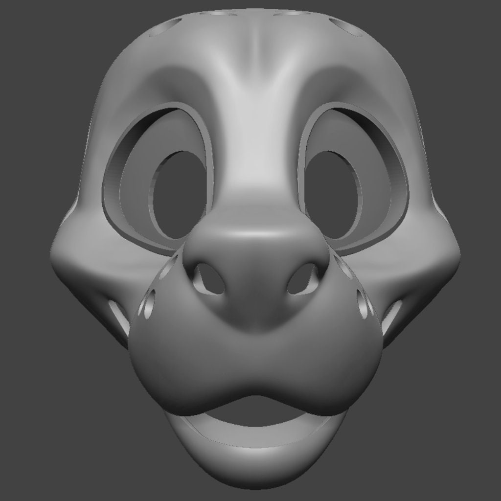 Wolf Fursuit Head Base || Follow-me Eyes || (STL) - Etsy