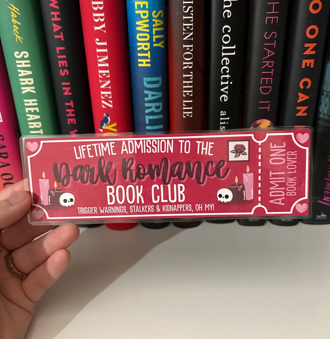 Dark Romance Ticket Bookmark -- Book Trope -- Ticket Bookmark -- the ...