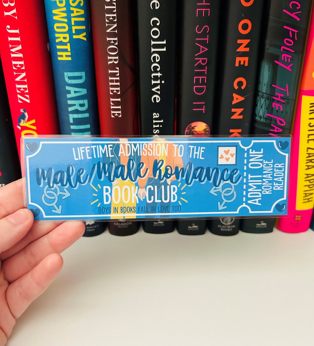 Male / Male Romance Ticket Bookmark -- Book Trope -- Ticket Bookmark ...