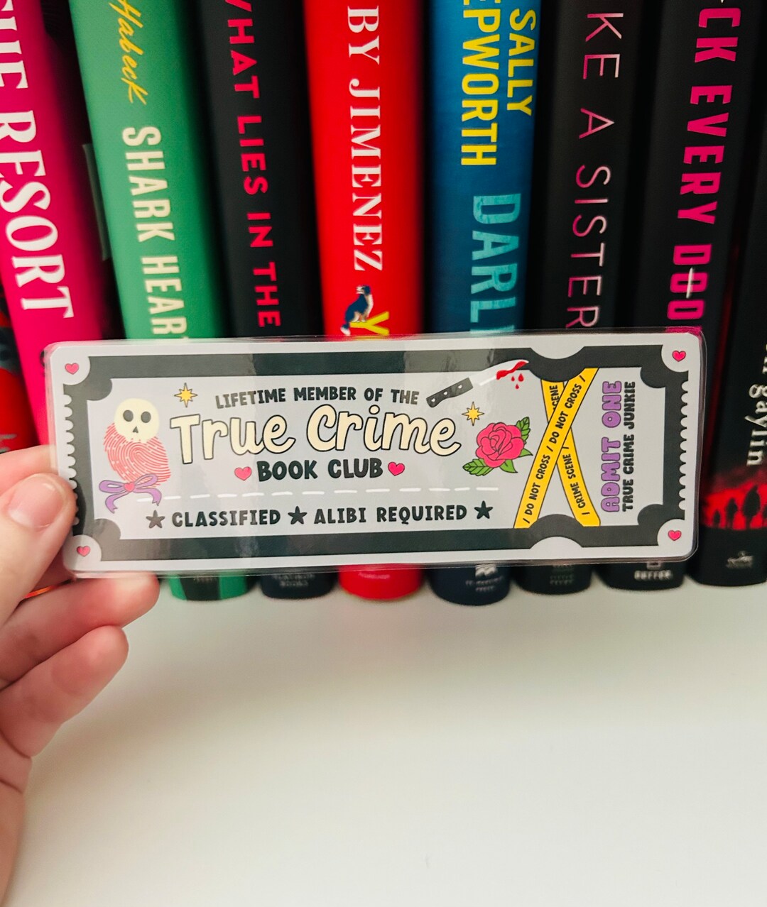 True Crime Ticket Bookmark -- Book Trope -- Ticket Bookmark -- the Lost ...
