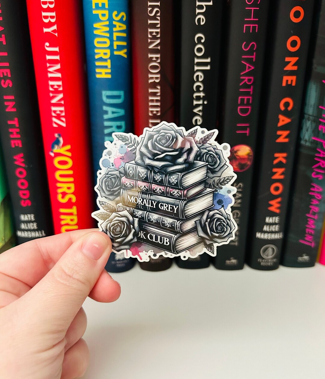 Morally Grey Book Club Vinyl Sticker -- Bookish Sticker -- Reading ...