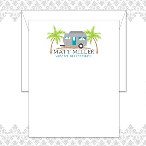 Camper Retirement Stationery Set of 10 With Envelopes, Retirement Cards ...