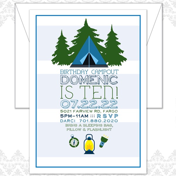 Backyard Campout - Etsy