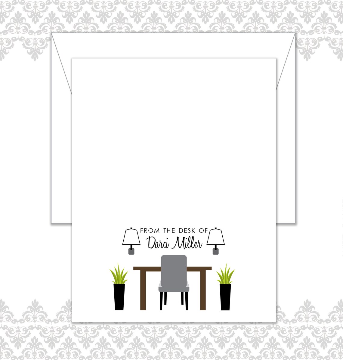 From the Desk of Stationery Set of 40 With Envelopes, Desk Stationery ...