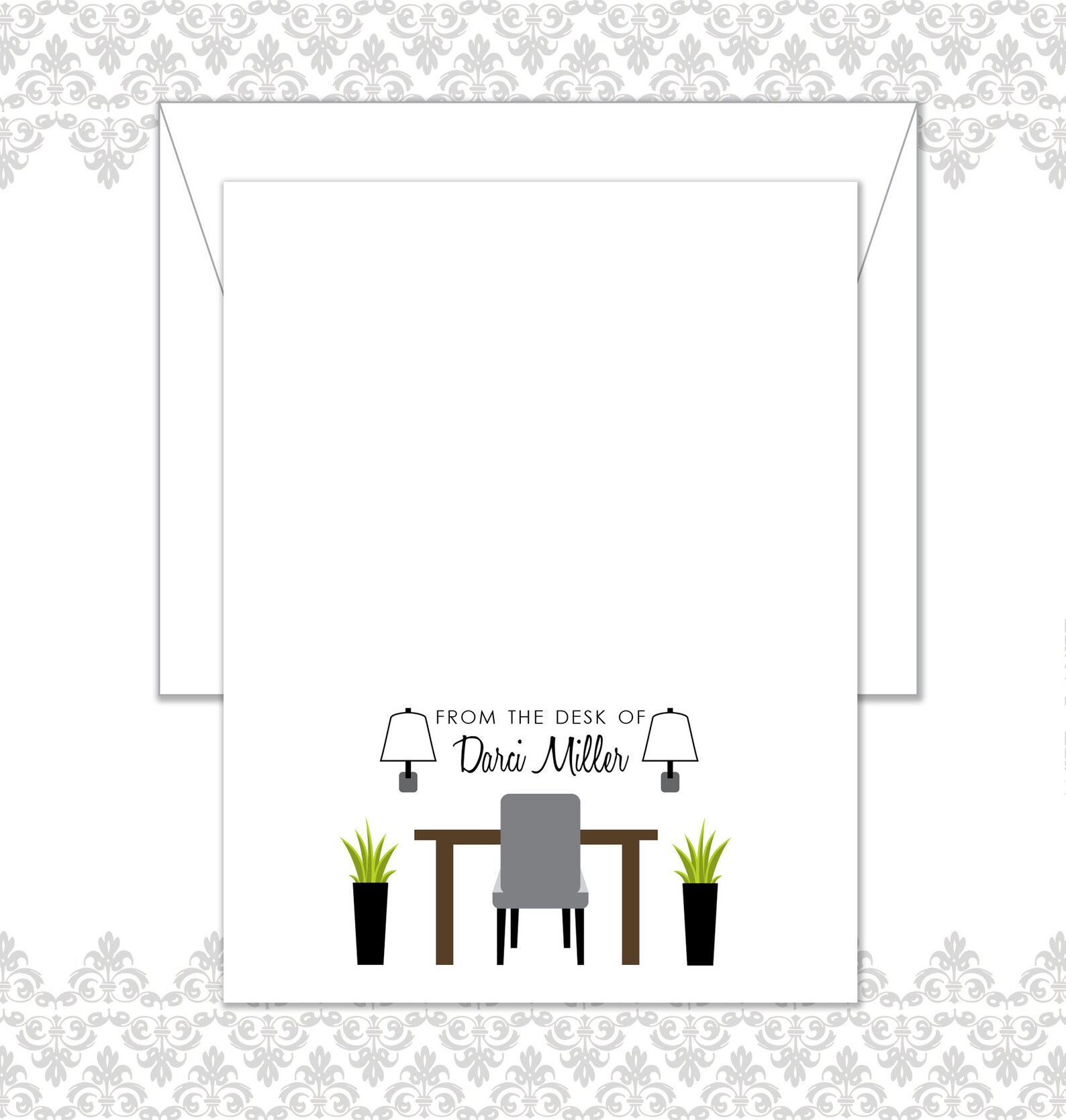 From the Desk of Stationery Set of 40 With Envelopes, Desk Stationery ...