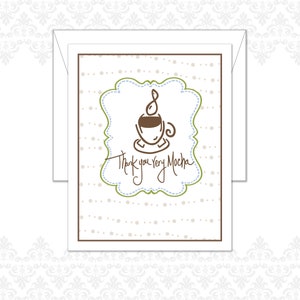 Coffee Themed Greeting Cards Pack of 12, Variety Pack, Thanks a Latte ...