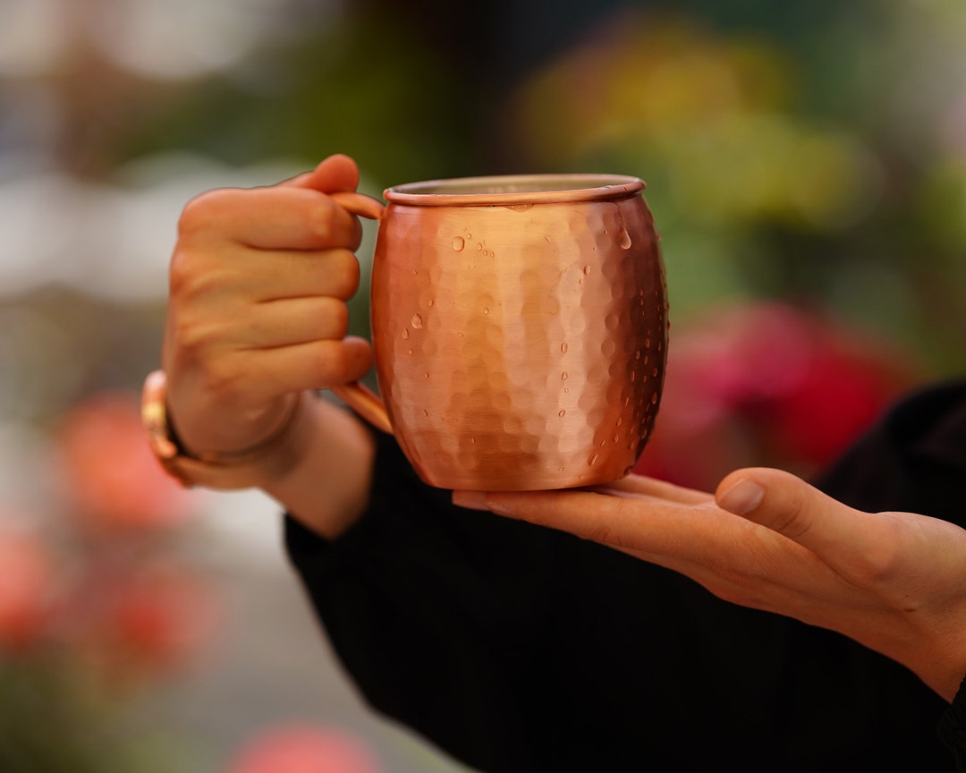 Hand-forged 100% Copper Artisan Copper Cup-mug for A Stylish Tableware ...