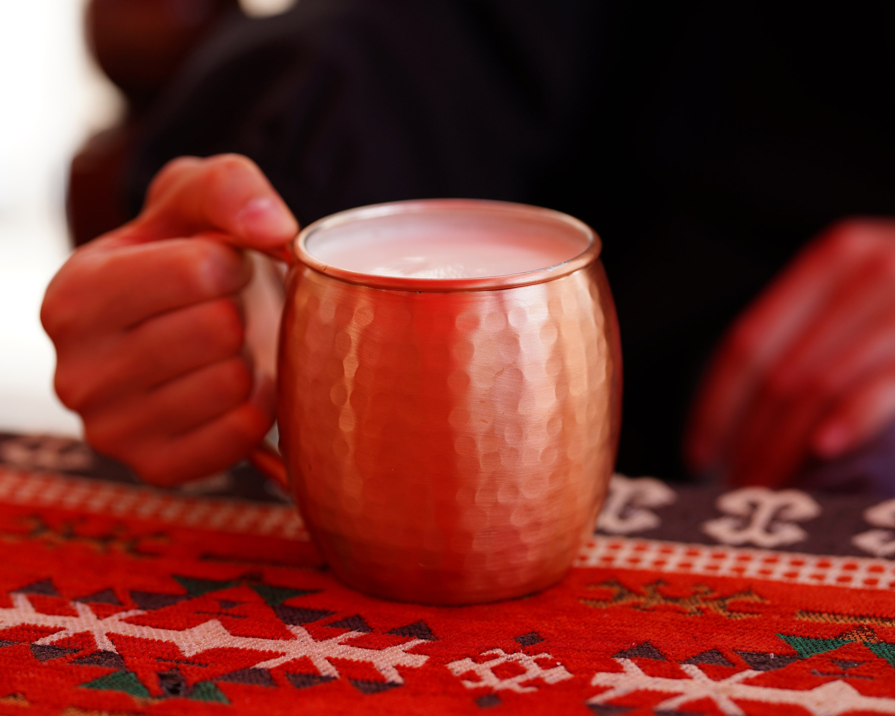 Hand-forged 100% Copper Artisan Copper Cup-mug for A Stylish Tableware ...