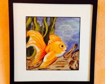 Needle felt goldfish | Etsy