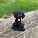 Black Labrador Hand Sculpted Polymer Clay, Pet Tiered Tray Decoration ...