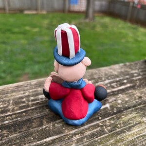 Patriotic Uncle Sam Holding His USA Sign Polymer Clay, Hand Sculpted ...