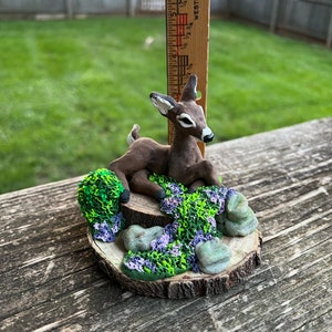 Spring Deer Hand Sculpted Polymer Clay Figurine Wildlife, Animal Lover ...