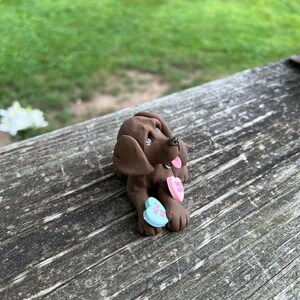 Valentines Chocolate Labrador Conversation Hearts Polymer Clay Hand ...