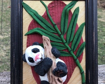Polymer Clay Panda | Etsy